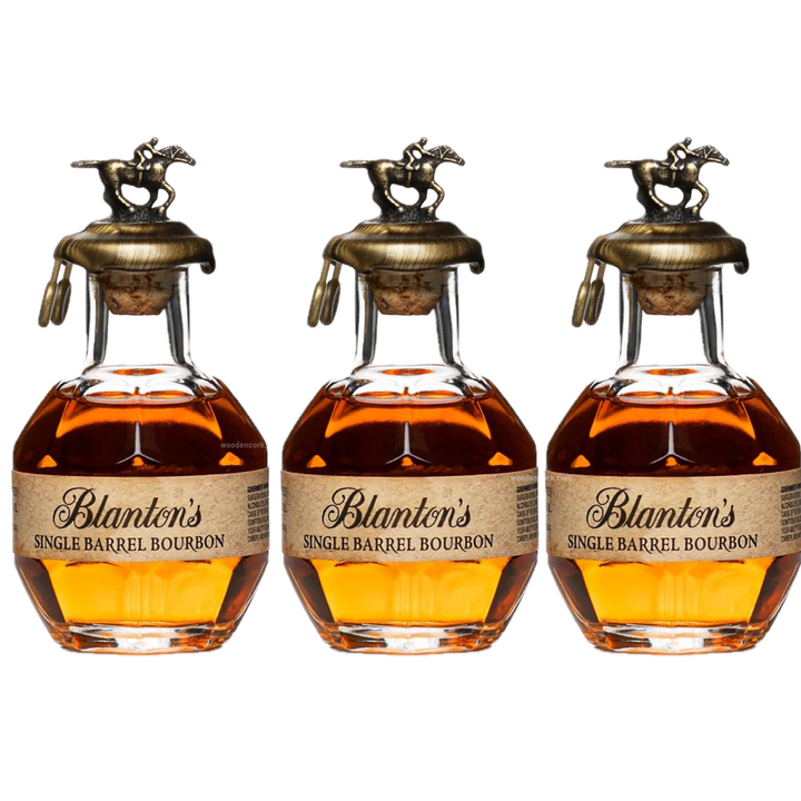 Blanton's Miniature Bourbon 50ml 3 Pack Shot Set – Wooden Cork