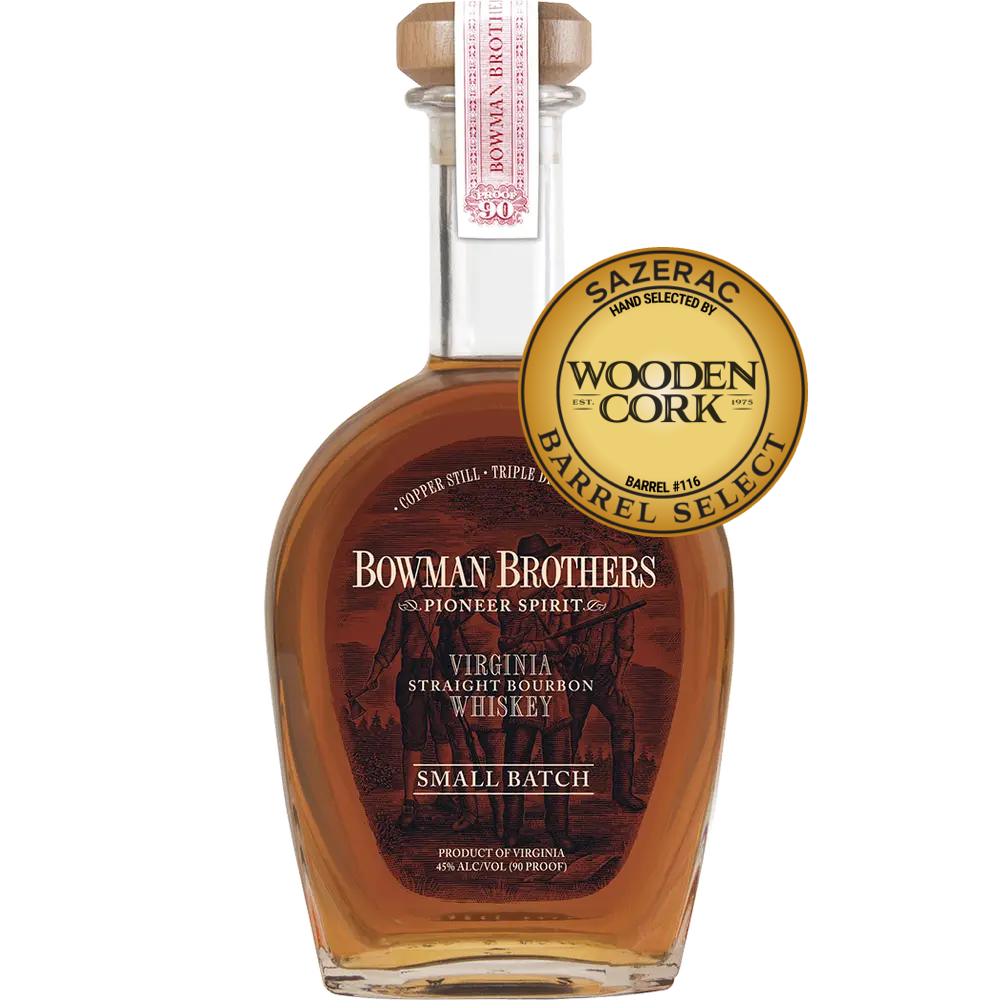 Bowman Brothers Small Batch Single Barrel Select by Wooden Cork