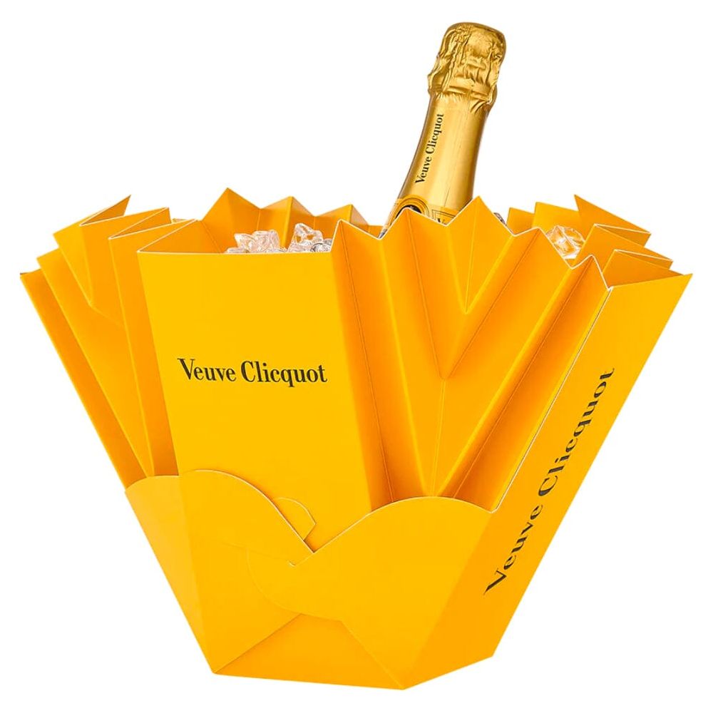 Veuve Clicquot Brut Yellow Label Champagne Ice Box – Wooden Cork