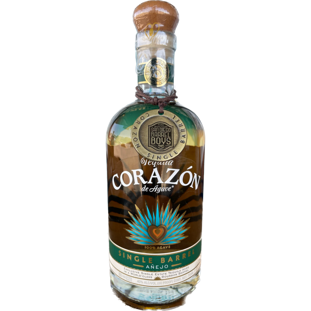 Corazon Anejo Single Barrel Select Aged In Blanton’s Barrels – Wooden Cork
