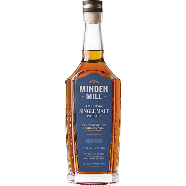 Minden Mill Malt Whiskey American Single Malt Whiskey 5 Year – Wooden Cork