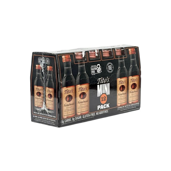Tito's Handmade Vodka 50ml 12 Pack – Wooden Cork
