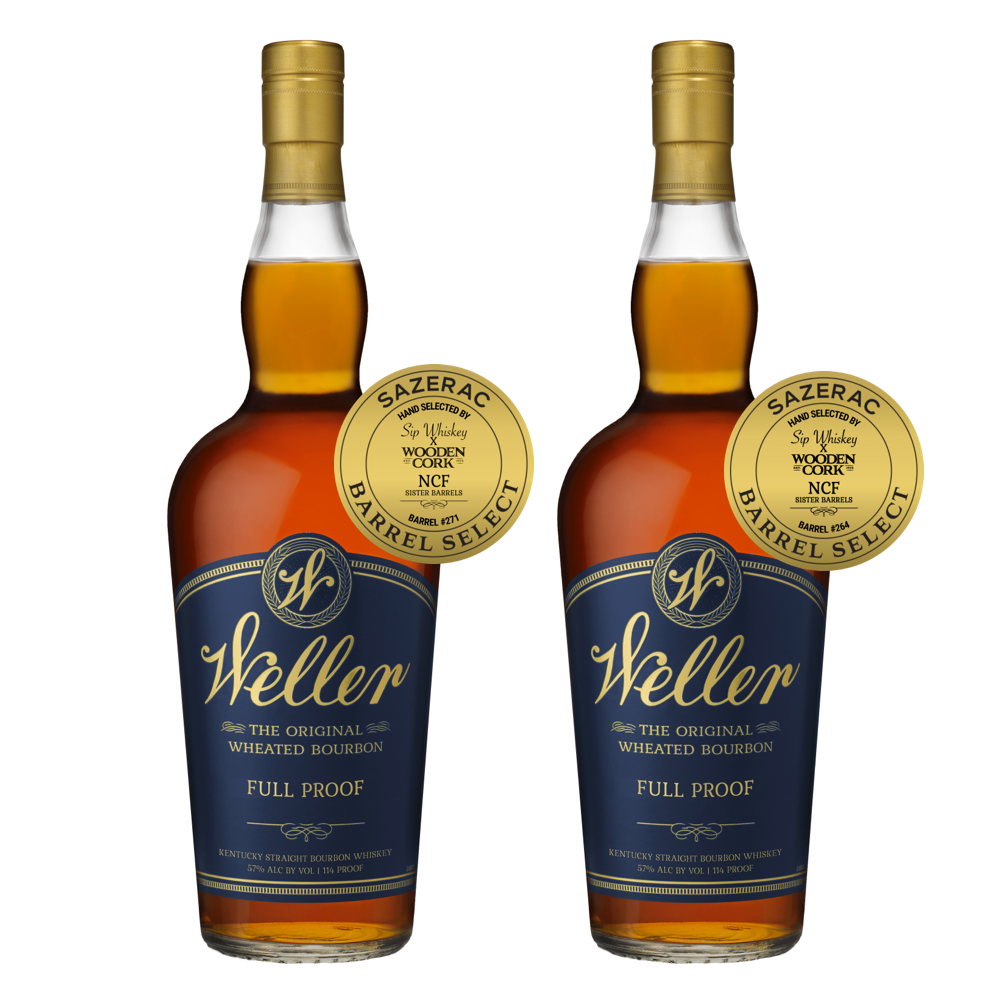 W.L. Weller Full Proof Non-Chill Filtered Sister Barrels Pick Bundle b ...