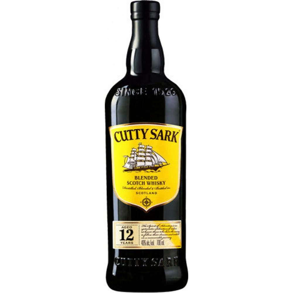 Cutty Sark 12 Year Old Blended Scotch Whisky – Wooden Cork