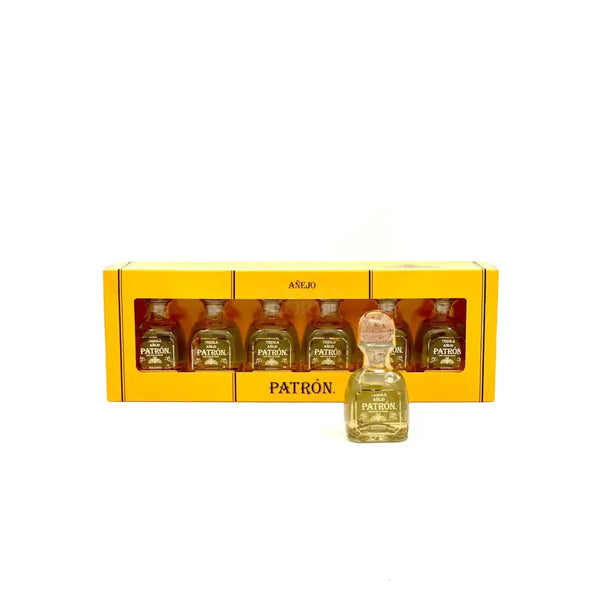 Patron Anejo Tequila 50ml 6 Pack – Wooden Cork