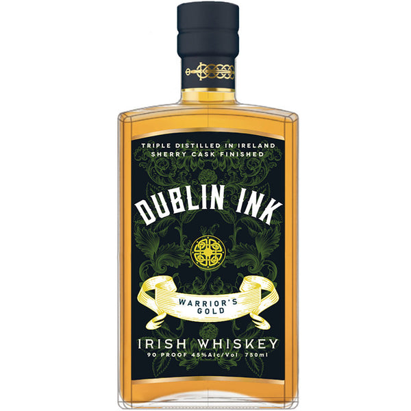 Dublin Ink Warriors Gold Irish Whiskey – Wooden Cork