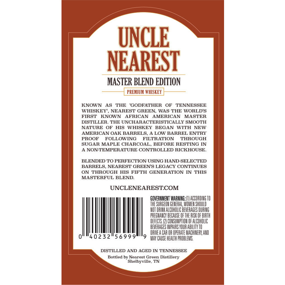 Buy Uncle Nearest Master Blend Edition | Uncle Nearest - Wooden Cork #1 ...