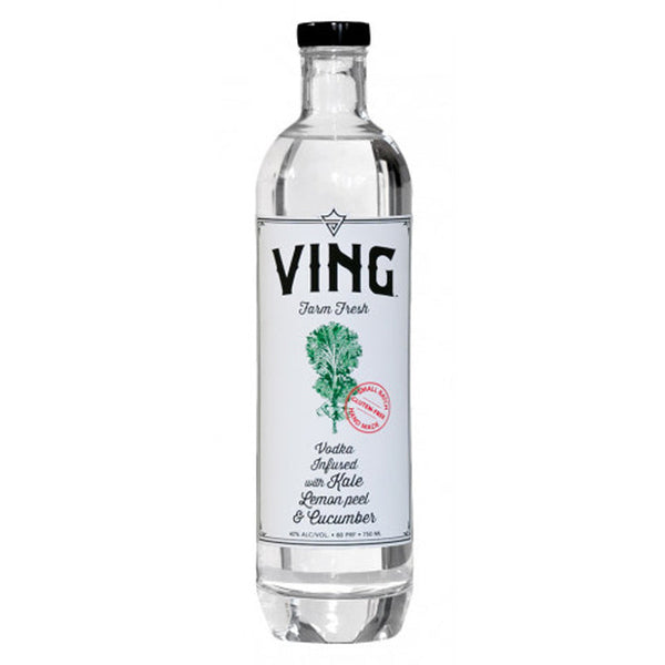 VING Kale, Lemon Peel & Cucumber Organic Vodka – Wooden Cork